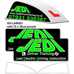 White Aero Magnetic Roof Sign | Grade Six Supplies