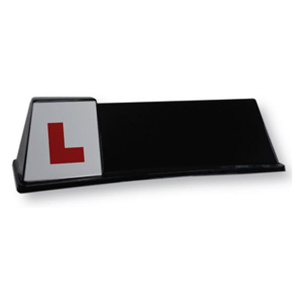 Black Professional Roof Sign with L-Plates Applied | G6S