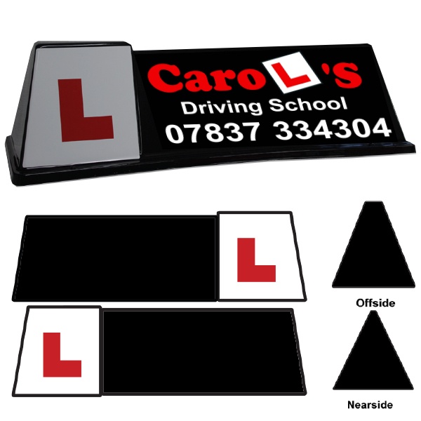 Custom Black Professional Roof Sign | Grade Six Supplies | G6S