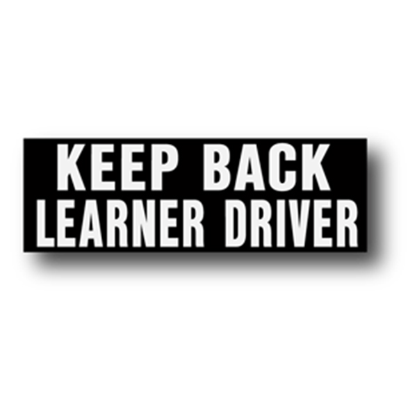 Keep Back Learner Driver (Black) 300mm | G6S
