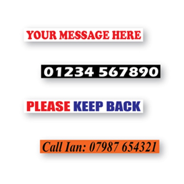 Own Message Decal 450 x 50mm | Grade 6 Supplies