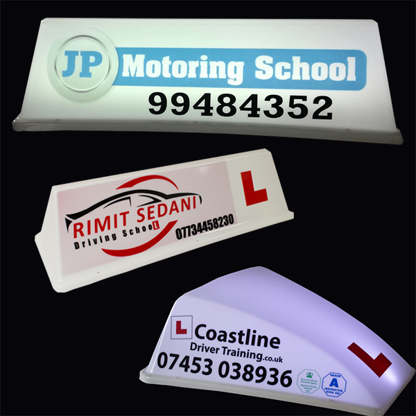 Illuminated Car Roof Signs for Driving Schools | G6S