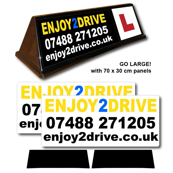 Custom Black Rover Roof Sign Tri-Pak Xtra | G6S