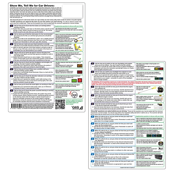 Show Me Tell Me Question and Answer Sheet | Grade 6 Supplies